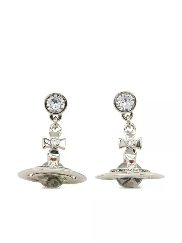 VIVIENNE WESTWOOD Petite Orb Earrings - Silver