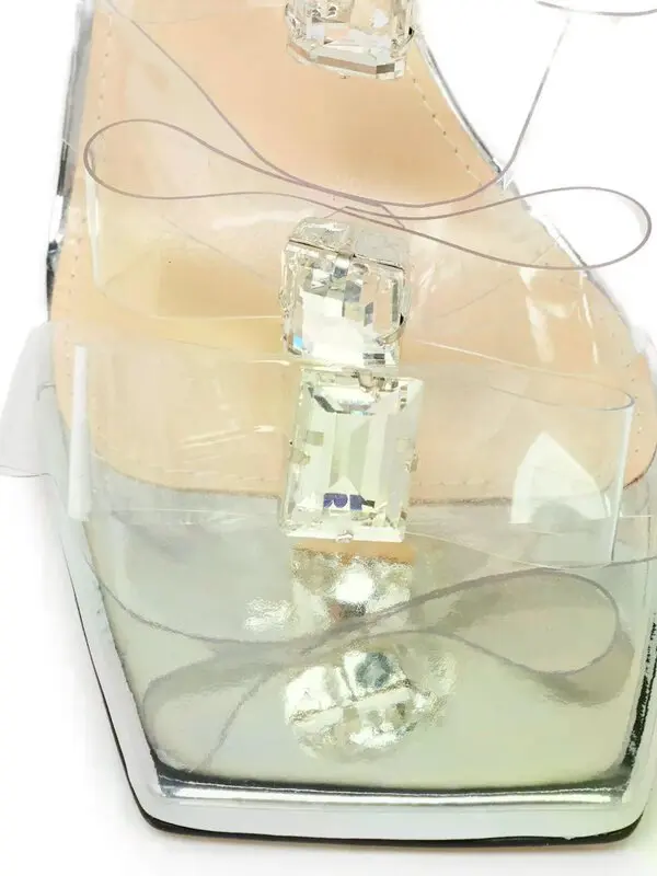 Mach & Mach 90mm Clear-straps Sandals