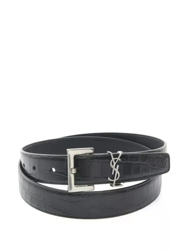 Saint Laurent Pre-owned 2021s Cassandra Belt - Black