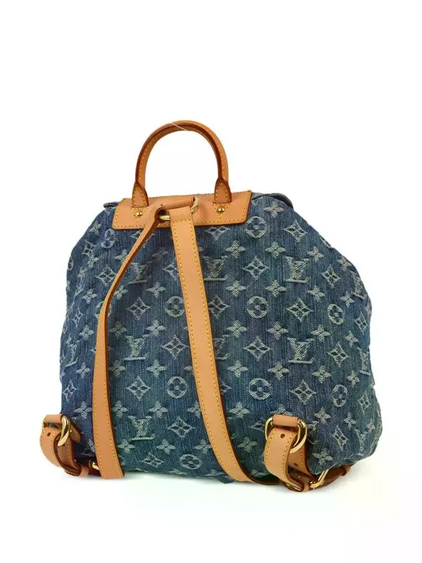 LOUIS VUITTON 2006 Monogram Denim Backpack