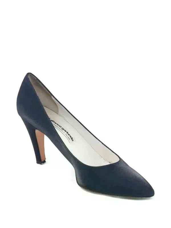 GARLANDO 80mm Pointed-toe Satin Pumps