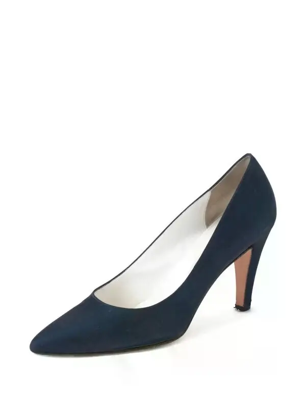 GARLANDO 80mm Pointed-toe Satin Pumps