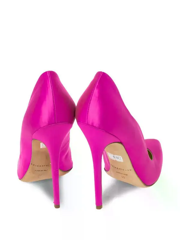 Brian Atwood 120mm Besame Satin Pumps