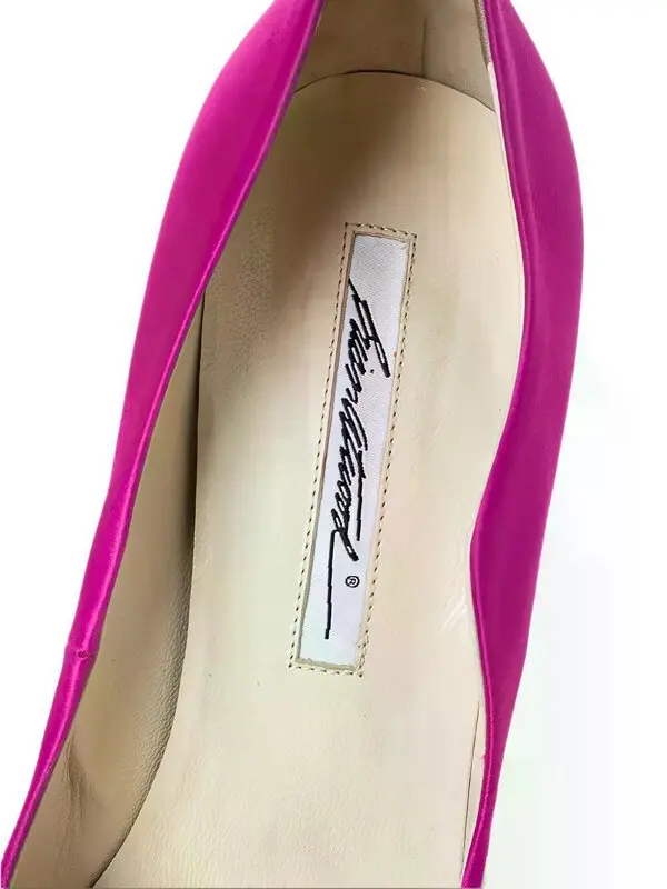 Brian Atwood 120mm Besame Satin Pumps