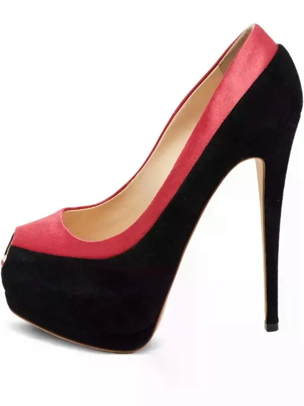 GIUSEPPE ZANOTTI 140mm Peep-toe Platform Pumps - Black