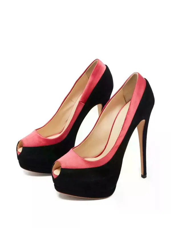 GIUSEPPE ZANOTTI 140mm Peep-toe Platform Pumps - Black