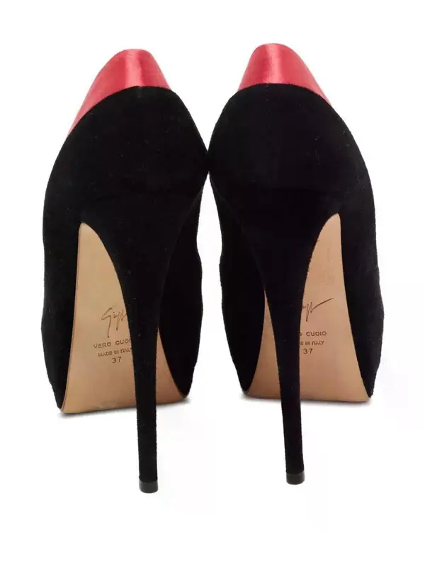 GIUSEPPE ZANOTTI 140mm Peep-toe Platform Pumps - Black