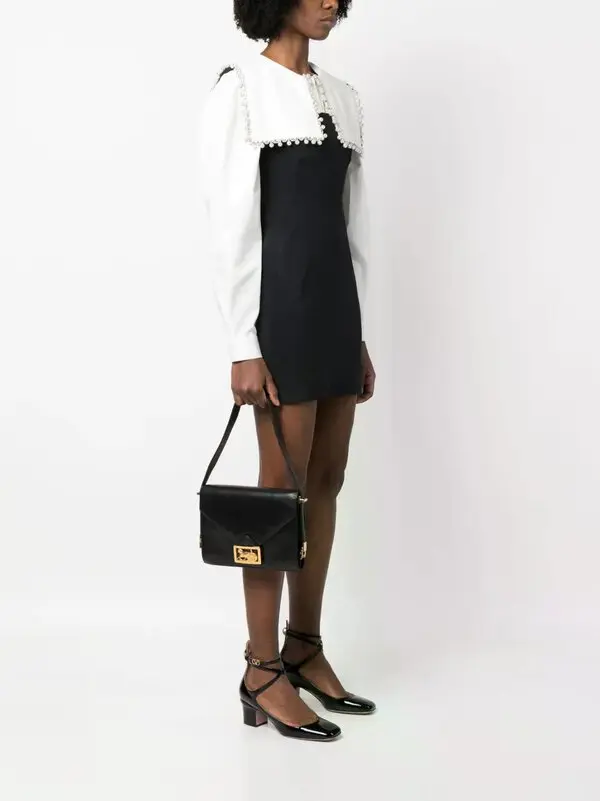 Celine 1970s Carriage-plaque Shoulder Bag