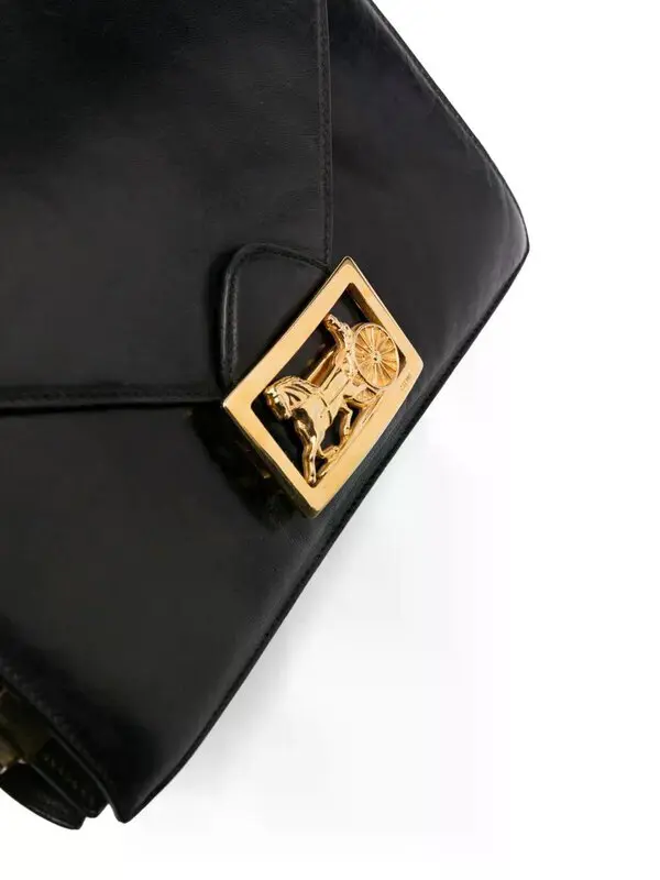 Celine 1970s Carriage-plaque Shoulder Bag