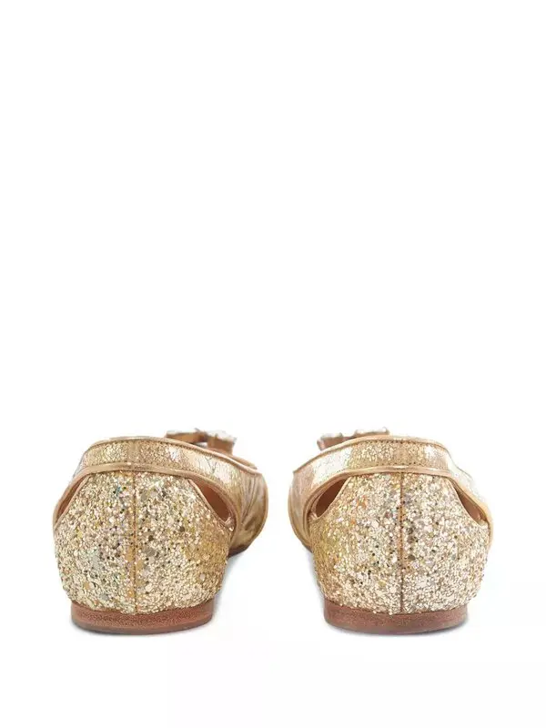 Miu Miu Glitter-detail Ballet Flats