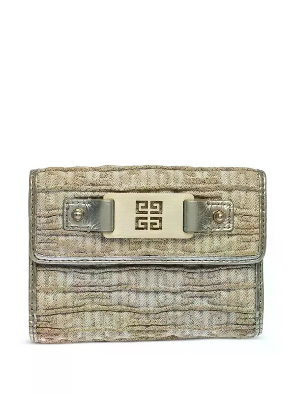 Givenchy Monogram-logo Wallet - Gold