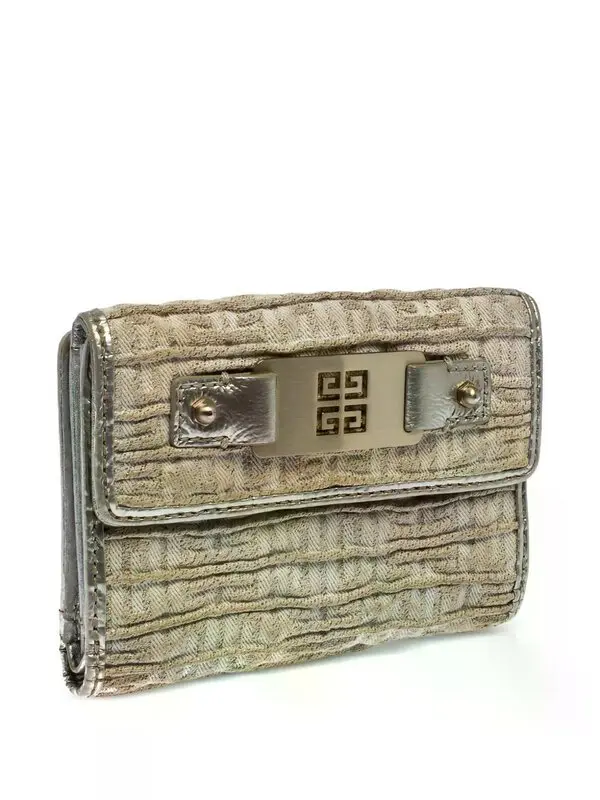 Givenchy Monogram-logo Wallet - Gold