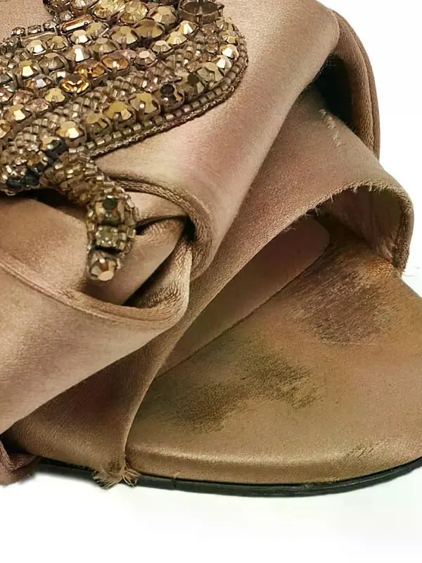 N°21 Raso Knotted-embellished Sandals - Brown