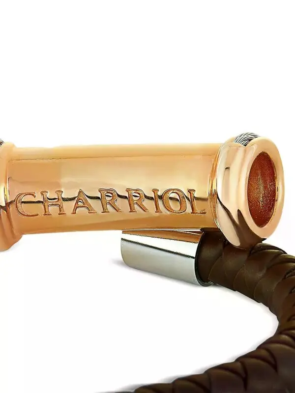 CHARRIOL Rose Gold And Leather Bracelet