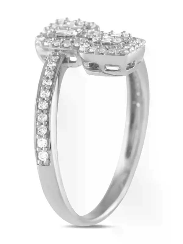 LB EXCLUSIVE 14k Gold Diamond Bypass Ring