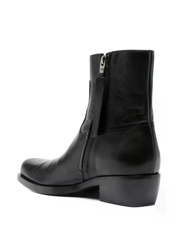 Versace 50mm Leather Ankle Boots