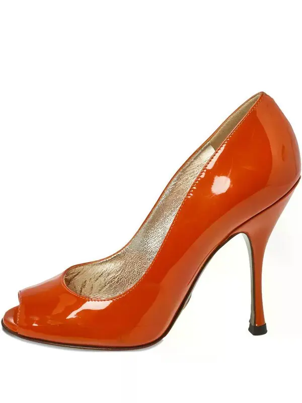 Dolce & Gabbana Patent Leather Peep-toe Pumps
