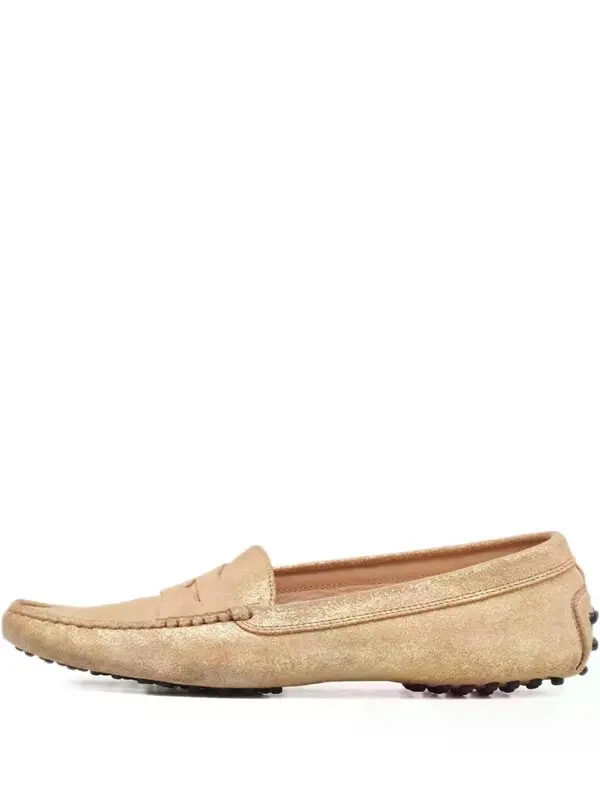TOD'S Suede Pebble Loafers