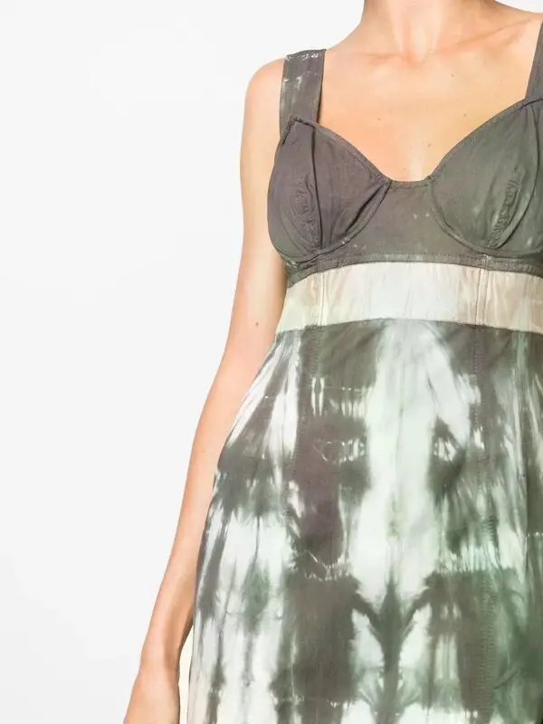 Prada 2000s Tie-dye Effect Bustier Dress