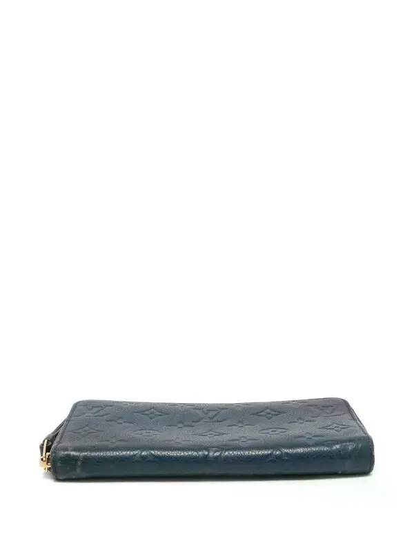 LOUIS VUITTON Monogram Embossed Zip Wallet