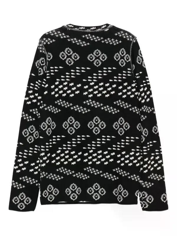 Gianfranco Ferre 1990s Geometric-print Sweater