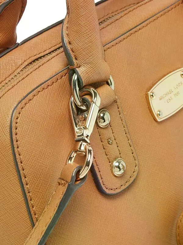 Michael Kors Saffiano Leather Tote Bag - Brown