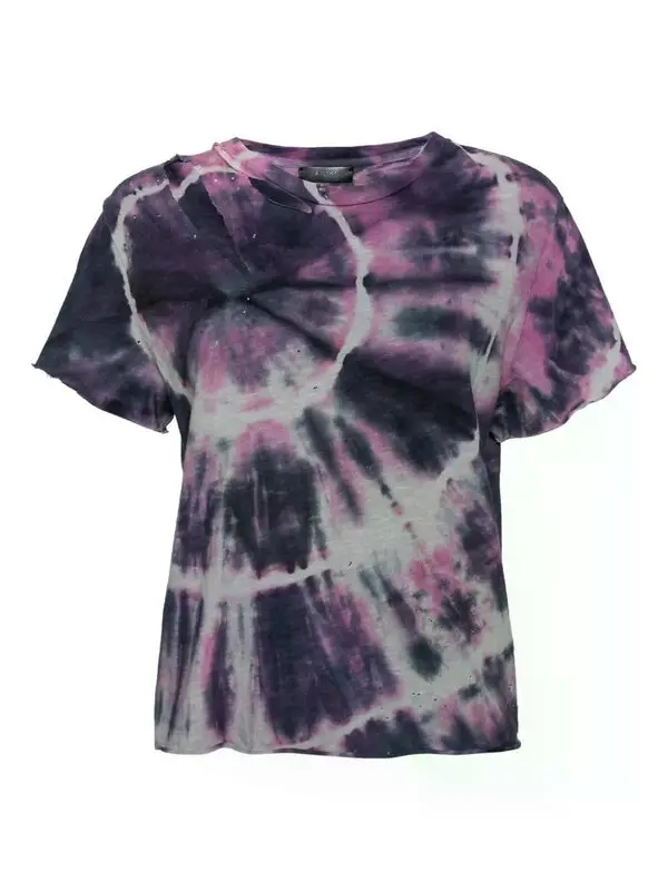 Amiri Tie-dye Distressed T-shirt