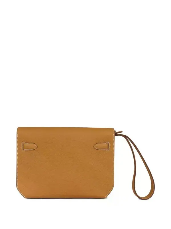 Hermès Kelly Depeches 25 Leather Clutch - Brown