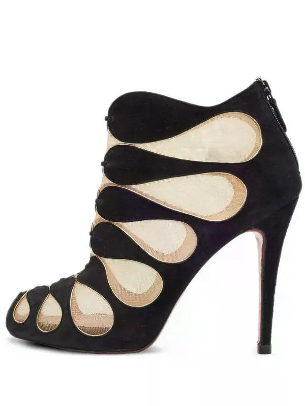 CHRISTIAN LOUBOUTIN 115mm Suede And Mesh Boots