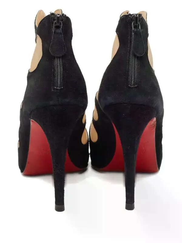 CHRISTIAN LOUBOUTIN 115mm Suede And Mesh Boots
