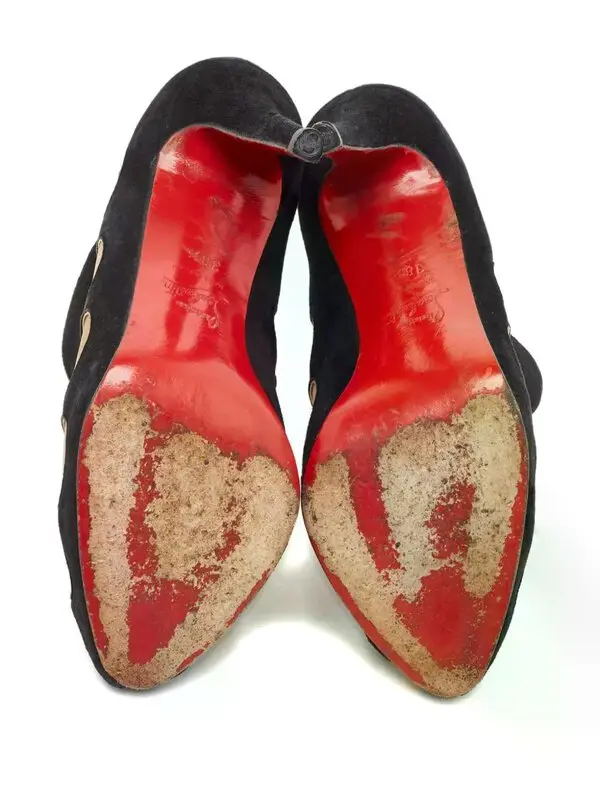 CHRISTIAN LOUBOUTIN 115mm Suede And Mesh Boots