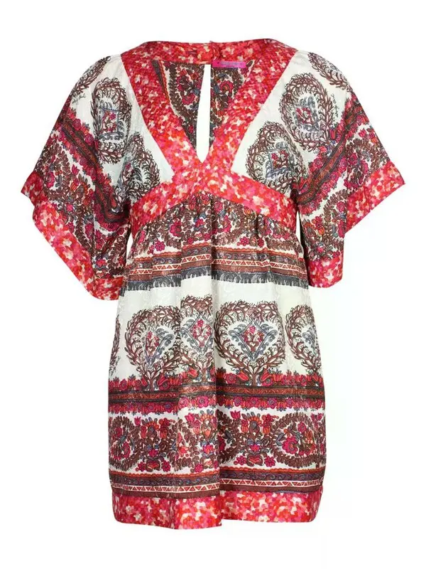 Anna Sui Printed Mini Dress