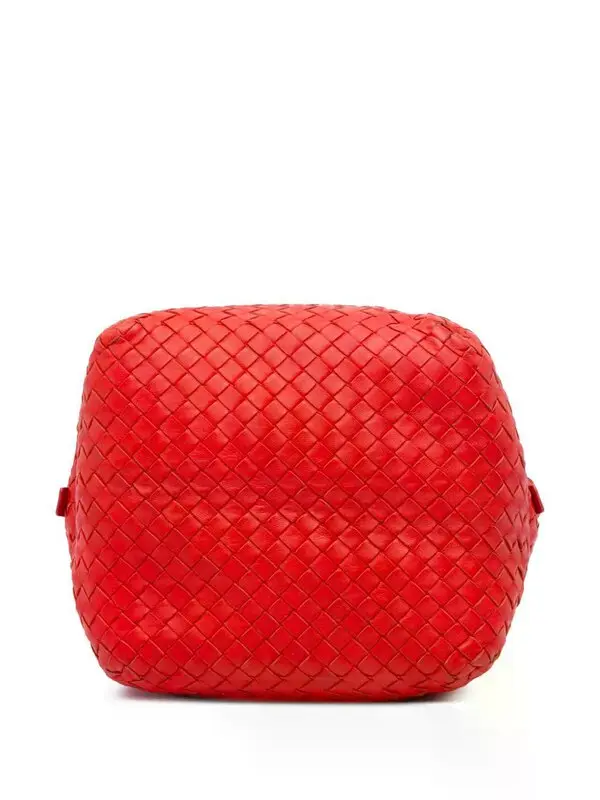 Bottega Veneta Nappa Intrecciato Cube Shoulder Bag - Red