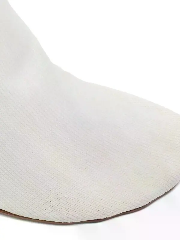 Vetements Knit Rose Heel Ankle Boots