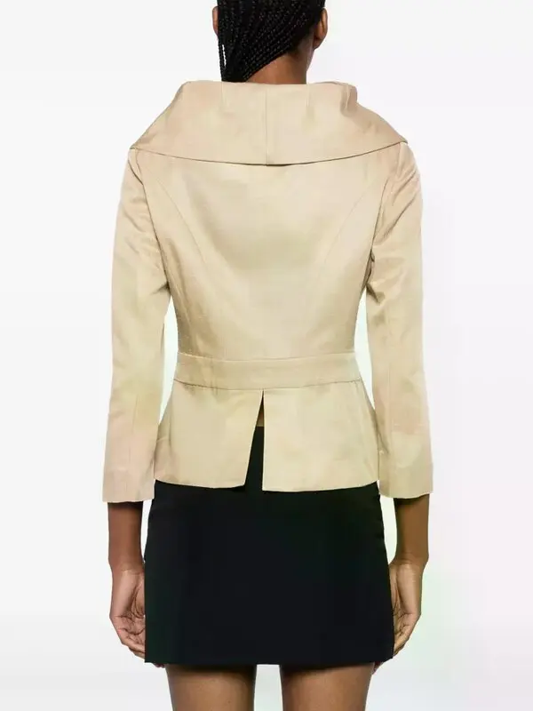 Valentino Garavani 1990s Wide-collar Satin Jacket