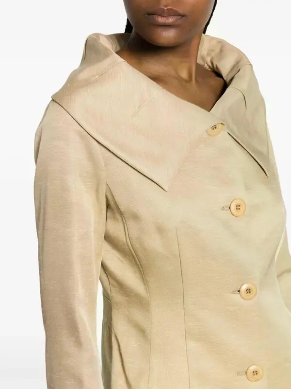 Valentino Garavani 1990s Wide-collar Satin Jacket