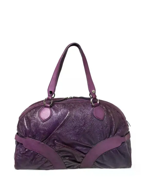 Moschino Draped Leather Tote Bag