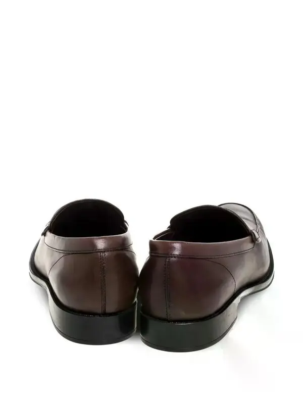 TOD'S Vintage Leather Penny Loafers - Brown