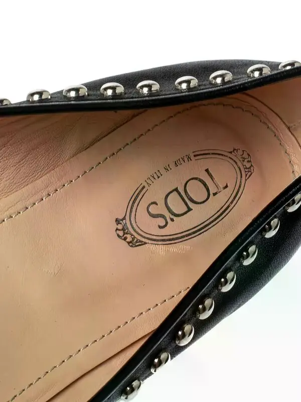 TOD'S Stud-detail Leather Ballet Flats