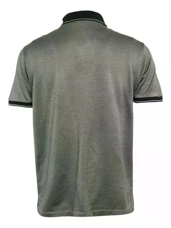 Emporio Armani Buttoned Placket-knit Polo Shirt