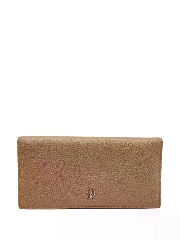 Carolina Herrera Leather Wallet - Neutrals
