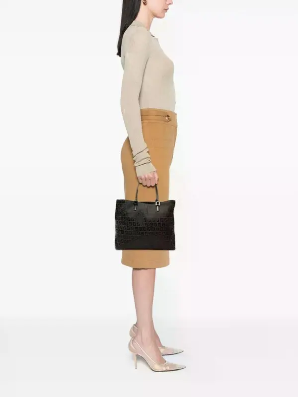 Fendi Zucchino Canvas Tote Bag