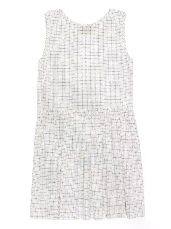 VIVIENNE WESTWOOD Grid-pattern Sleeveless Dress