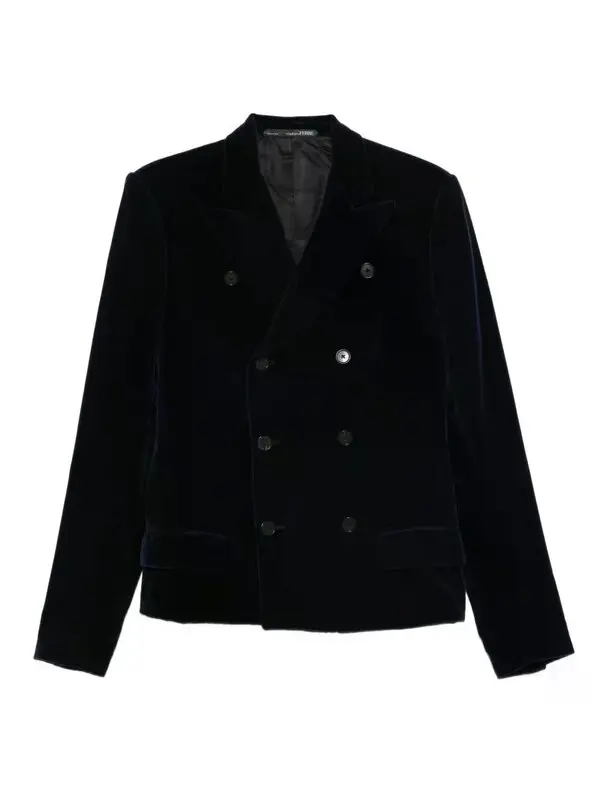 Gianfranco Ferre 1990s Double-breasted Velvet Blazer