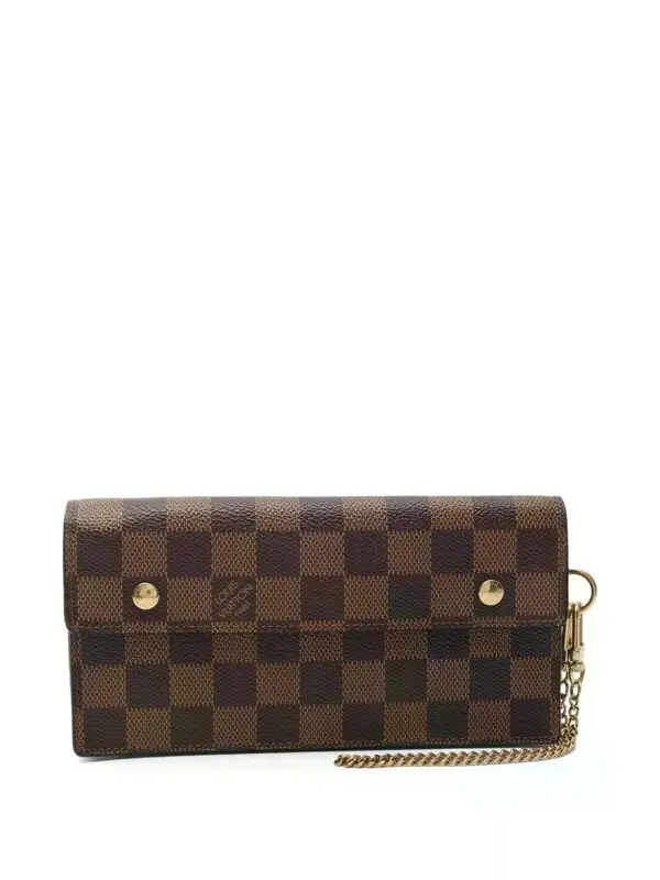 LOUIS VUITTON 2006 Accordion Wallet - Brown