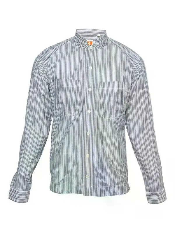 BOSS Pre-owned Striped-pattern Pockets Shirt