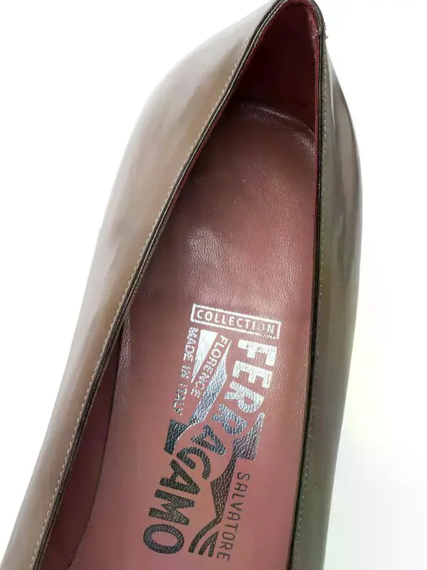 FERRAGAMO 70mm Leather Bow-detail Pumps