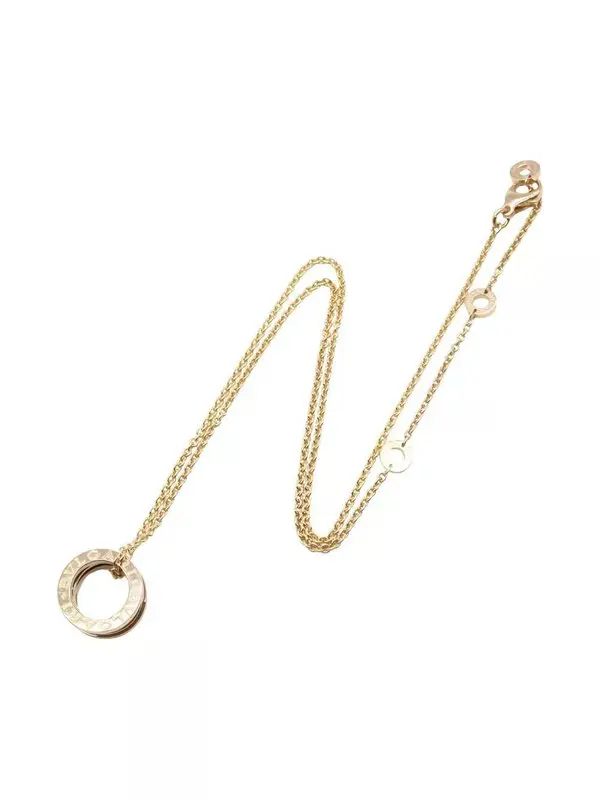 BVLGARI 2010s 18k Rose Gold B.zero1 Necklace - Pink