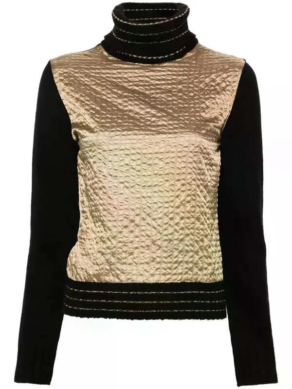 Versace 2000s Quilted Wool Jumper