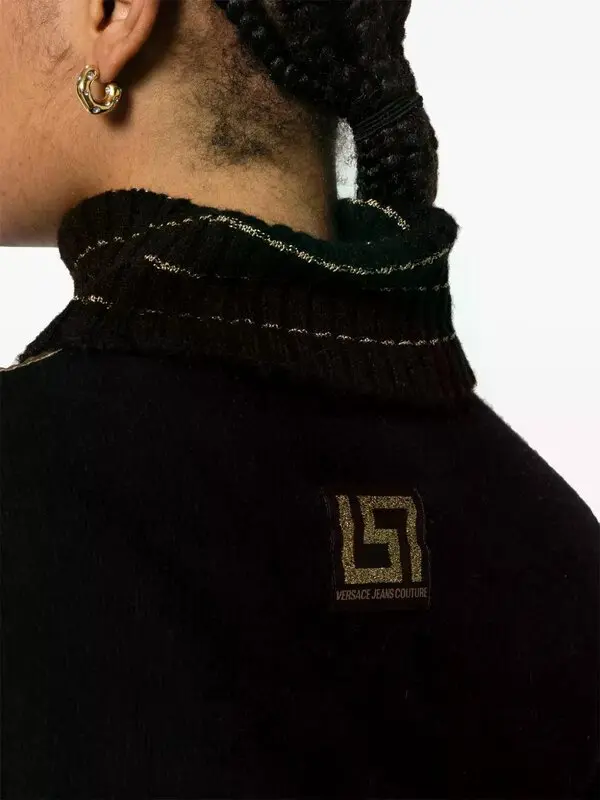 Versace 2000s Quilted Wool Jumper